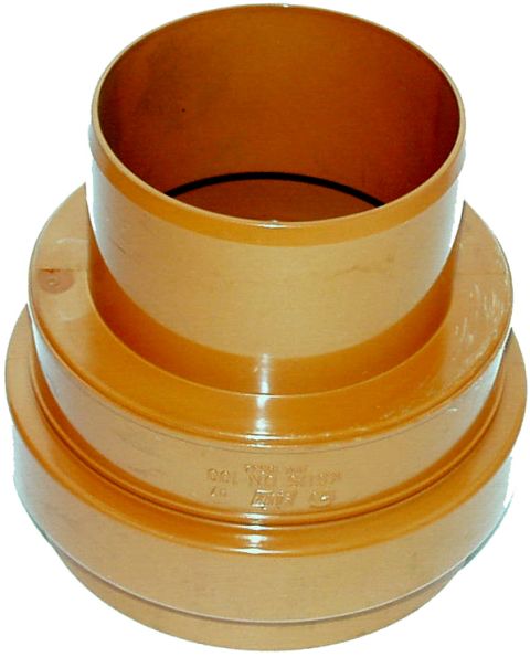 KG-Übergang KGUS DN 150 von Steinzeugrohr an KG-Muffe, mit Dichtung ...
